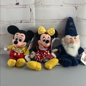 Disney | Other | Disney Mickey Minnie Merlin Beanie Plush Nwt | Poshmark